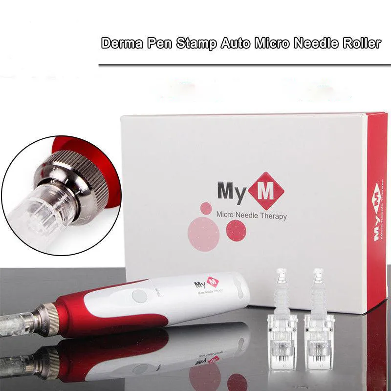 MYM Derma Pen Stamp Auto Micro Needle Roller N2-C with 5 Speed ...
