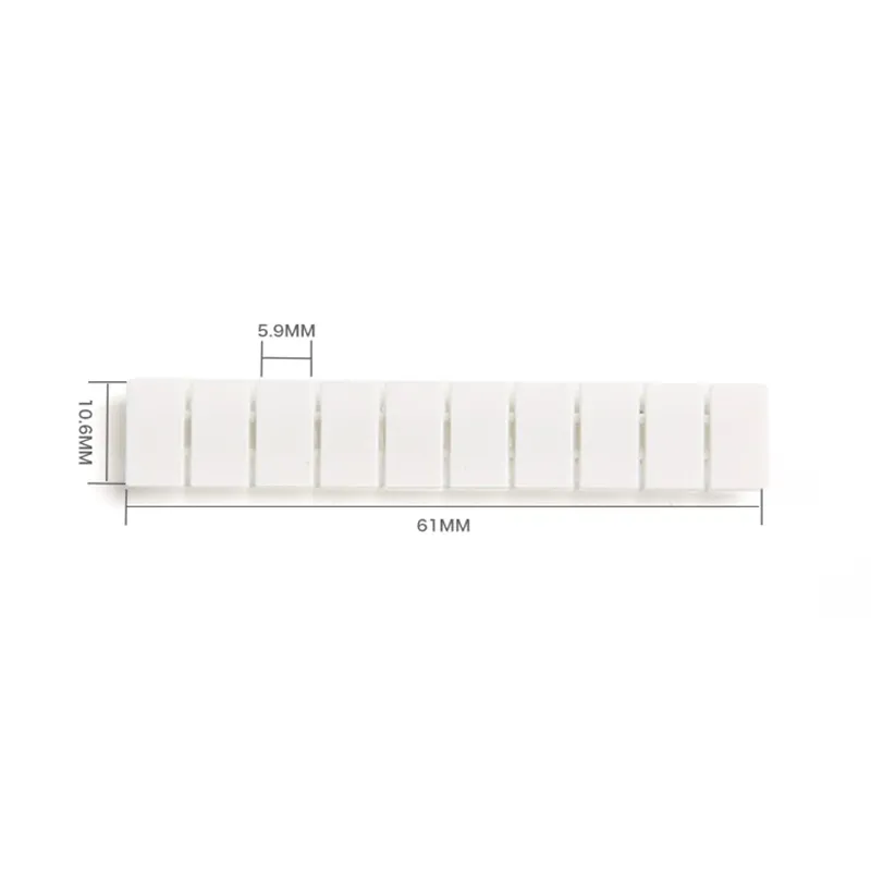 ZB6 Blank DIN Rail Terminal Block Marker Strips - White Labels for UK-2 ...