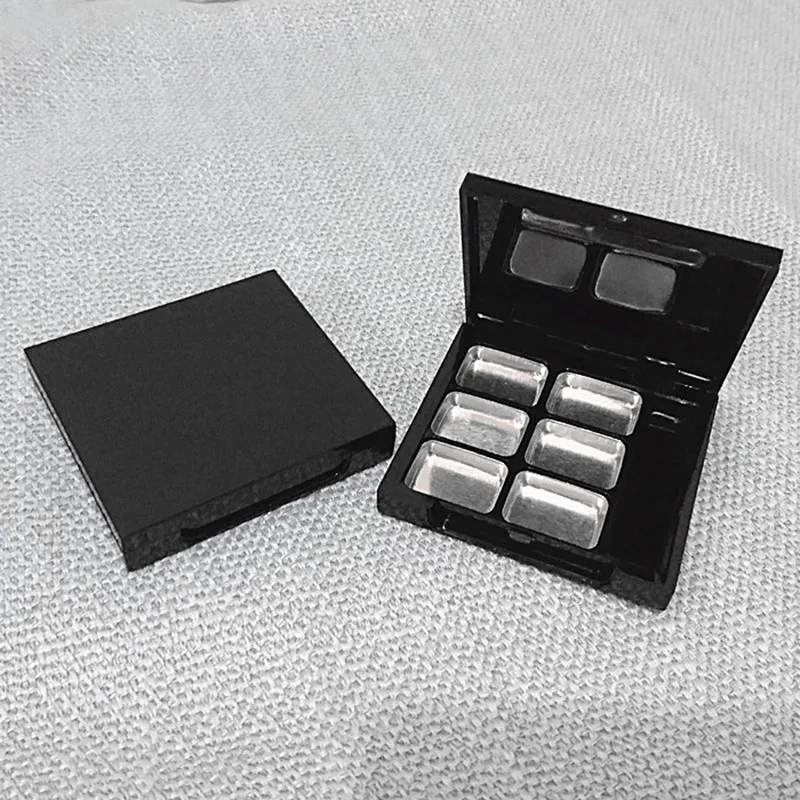 Empty 6 Square Grid Makeup Compact Case with 6 Palette Slots for ...