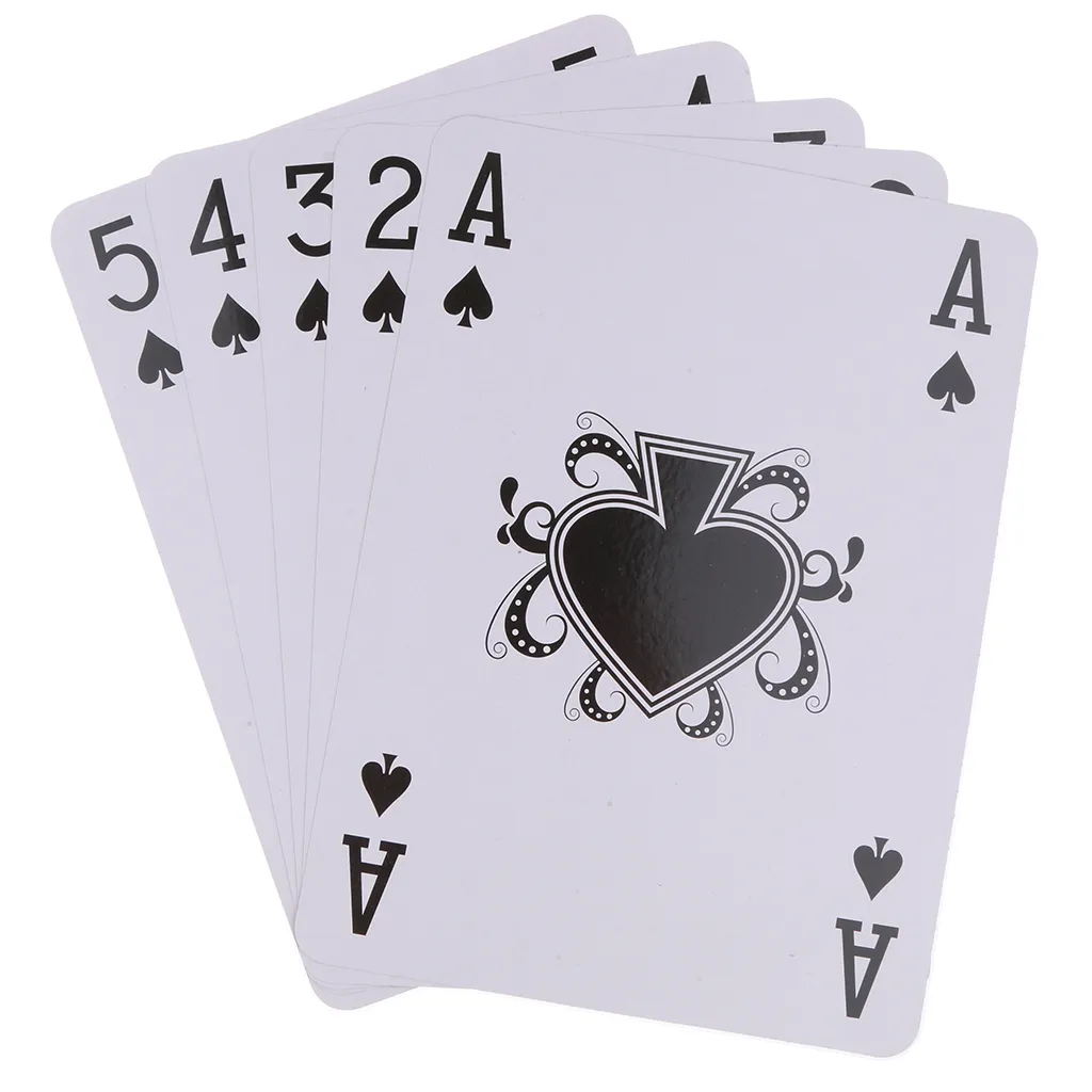 A4 Size Full Deck Super Big Jumbo Jumbo Poker Index Playing Cards For ...