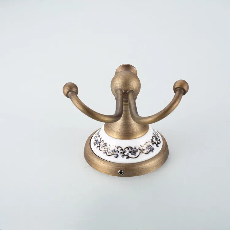 Copper Robe Hooks Ceramic Holder Wall Mounted Coat Hooks Anti Corrosion ...