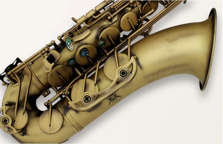 Bb Tenor Brass Saxophone, Professional Music Instrument With Matte ...