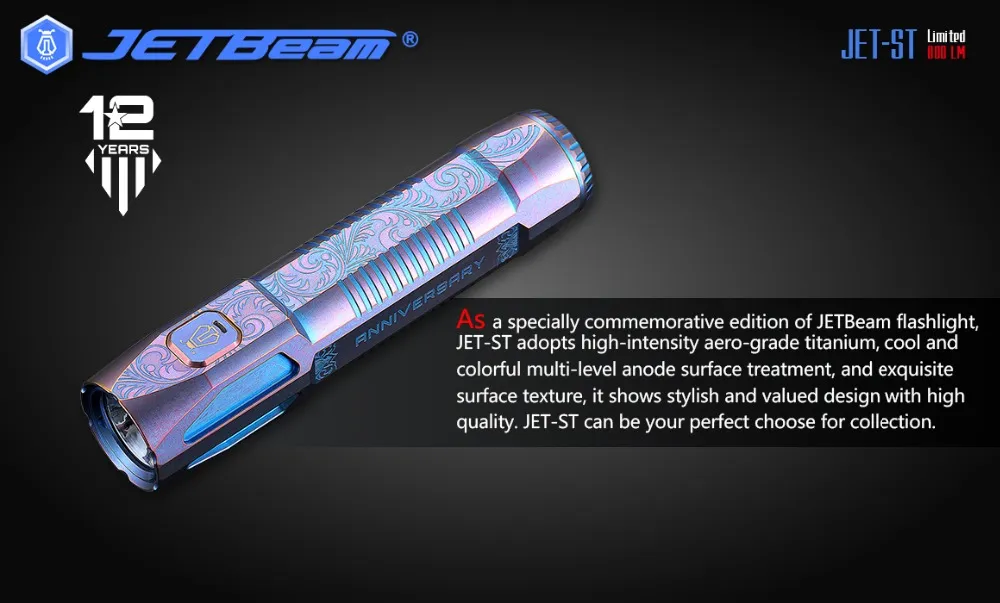 New Jetbeam JET ST CREE XP L HI 800LM Limited Edition Titanium ...