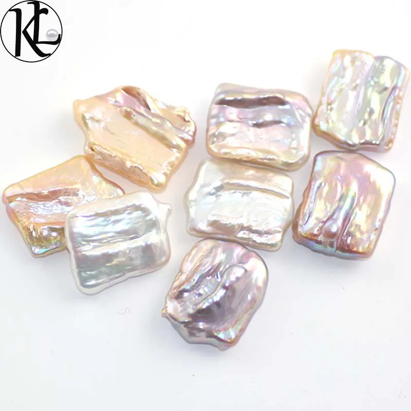 Baroque Freshwater Pearls Bulk: Square Cultured Pearls for DIY Jewelry ...