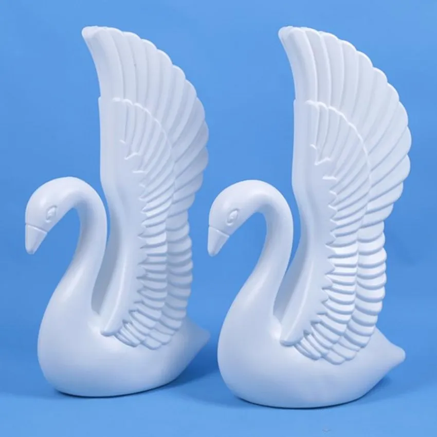 Upscale Elegant White Angel And Swan Roman Column... From Homesicker ...