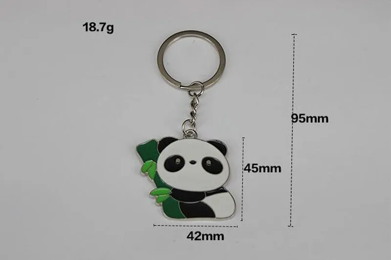 Zinc Jewelry Panda Keychain National Treasure Souvenir Keyring, Cute ...