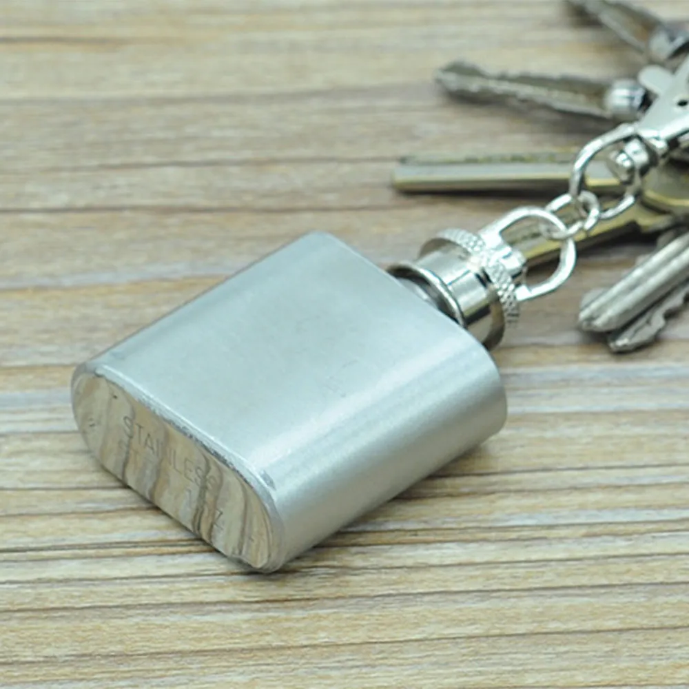 1oz Stainless Steel Mini Hip Flask With Keychain... From Esw_house, $1. ...