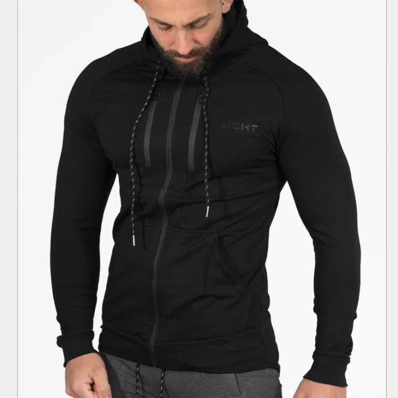 Men's Bodybuilding Workout Apparel: Premium Hooded Gym Shirt ...