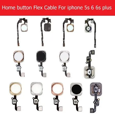 Home Button Flex Cable Assembly For IPhone 5S SE 6 6s Plus Screen On Contral Flex Cable Phone ...
