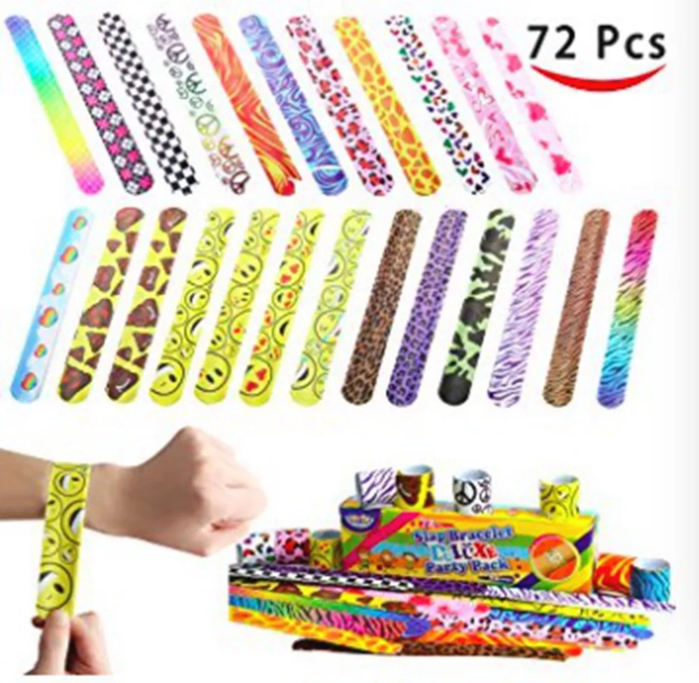 Colorful Slap Bracelets Joy Toy, Fun Little Toy Party Favors, Slap ...