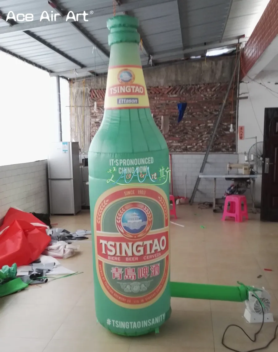 Giant Inflatable Beer Bottle Balloon Green Wine Juice Airblown ...
