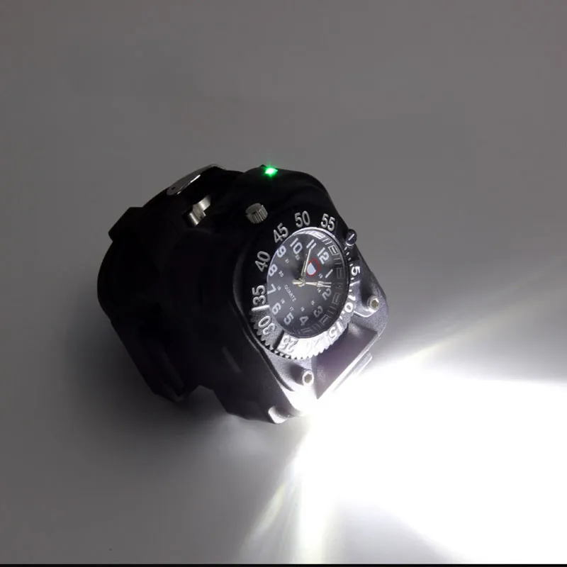 Mens Flashlight Torchlight Flashlight Watch: 3 In 1 Waterproof LED ...
