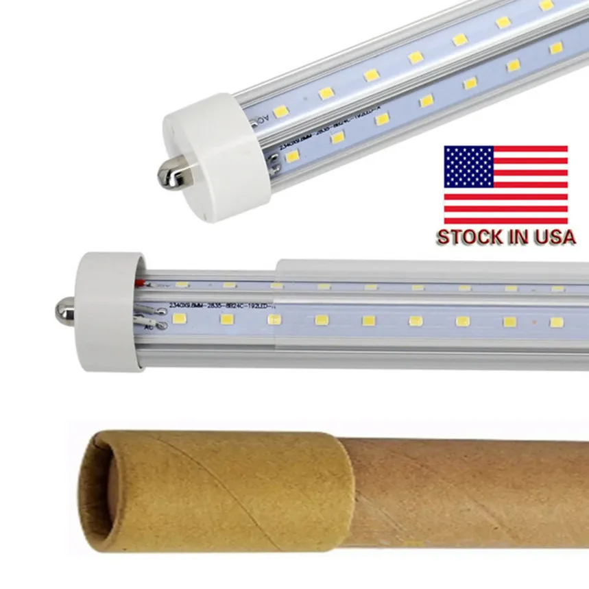 Single Pin V Shaped LED Tubes 4ft 5ft 6ft 8ft 72w LED T8 FA8 Cooler ...
