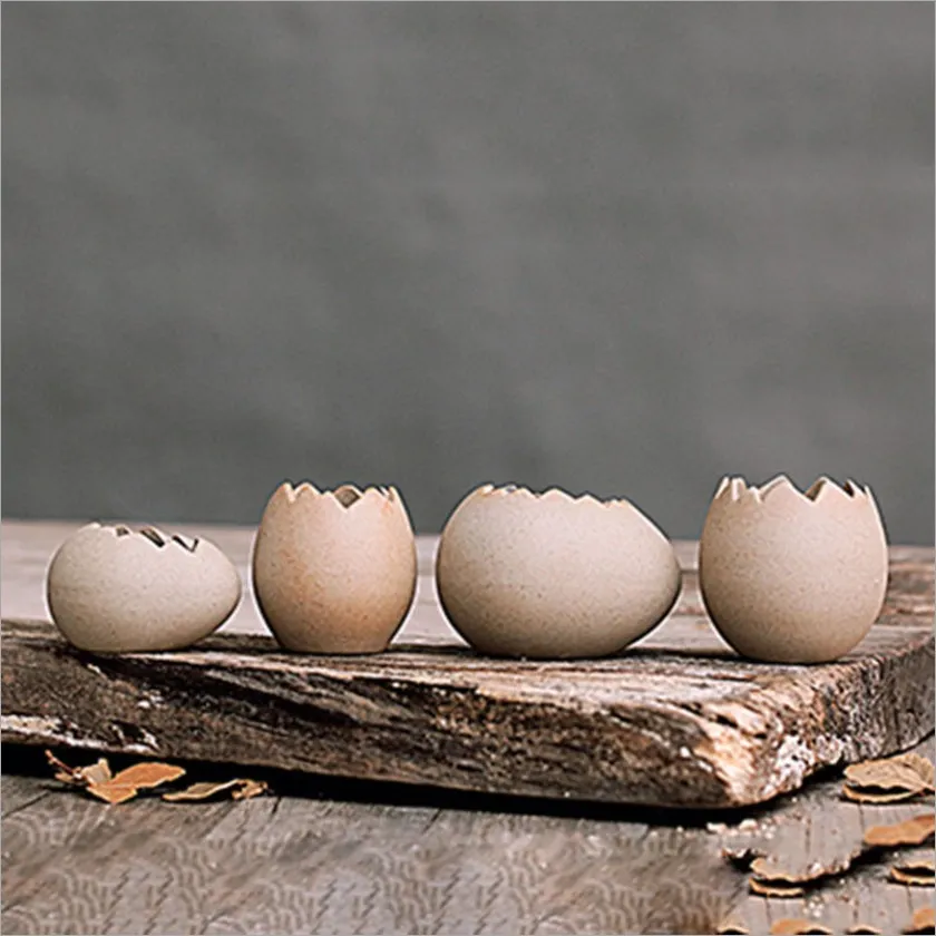 Creative Ceramic Egg Shell Shape Flower Pots... From Qwonly_shop, $7.76 ...