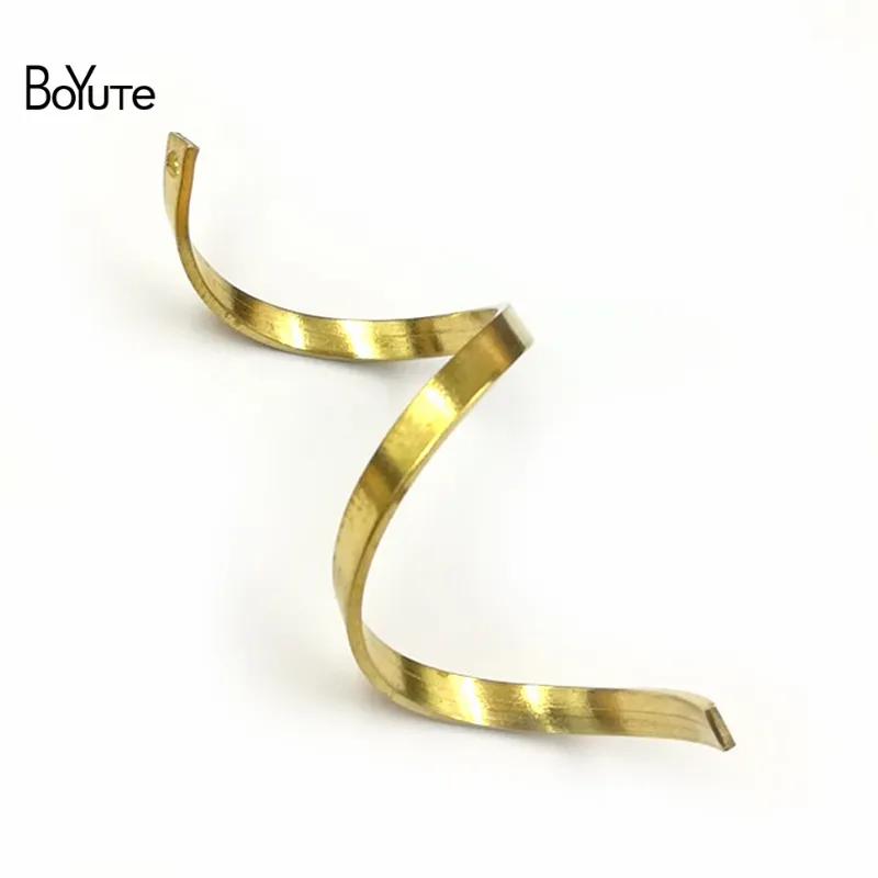 Brass Twist S Shaped Wire - 52mm Flat Wire Jewelry Findings, Handmade ...