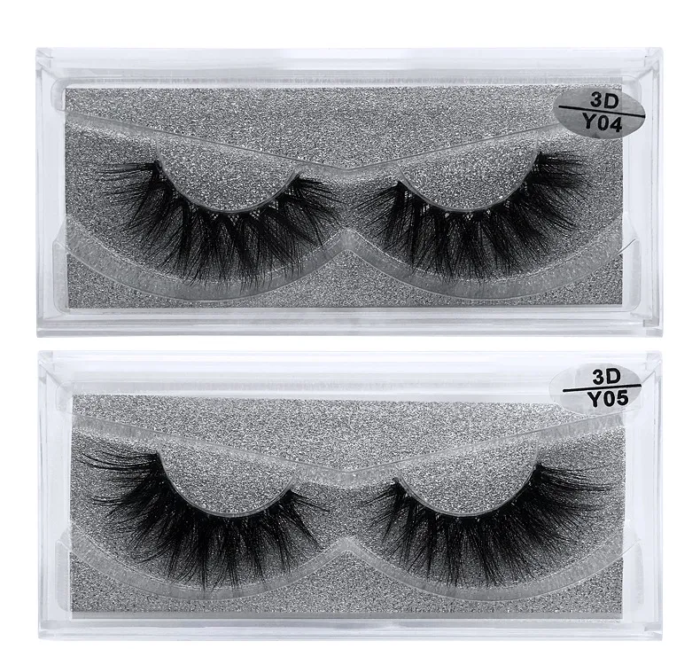 Premium 3D Wispy Lashes - 10 Sexy Styles, Transparent Band, Full Strip ...