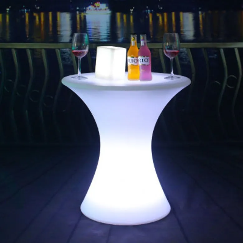 LED Plastic Shop Bar Chair Stool With Multi Color Changing Luminous ...