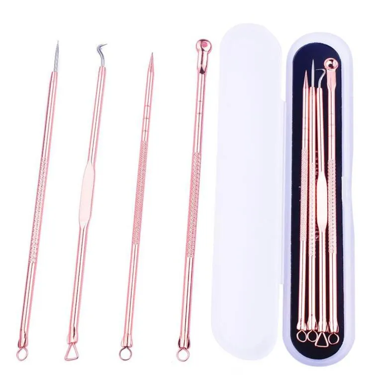 DHgate.com:4Pcs Rose Gold Blackhead Remover Kit - Clear Skin Acne ...