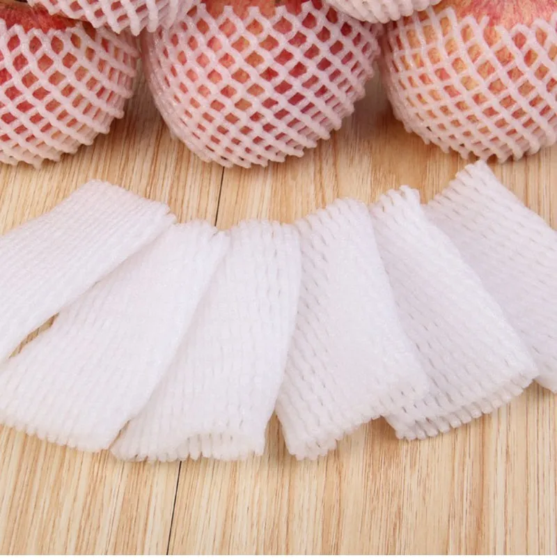 Fruit Foam Net 12cm7cm White EPE Foam Mesh Sleeve For Apple Packing ...