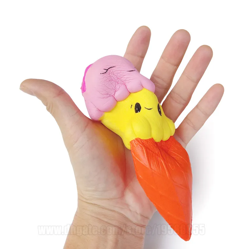 16cm Jumbo Squishy Ice Cream Cone Lächeln Squishies Große Duft Slow ...