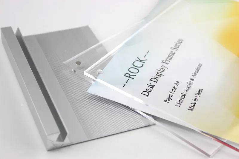 200*100mm Lable Holder Aluminium Desk Sign Metal Table Name Card ...