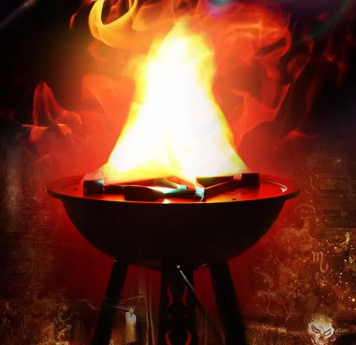 Hot Led Flame Effects Light Brazier Light Fire Lamp Hanging Stand Light ...