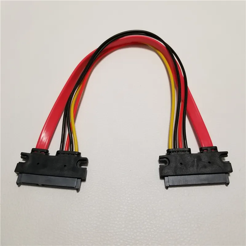 SATA Hard Drive Cables: 22Pin 7+15Pin SATA Data Power Cable Female To ...