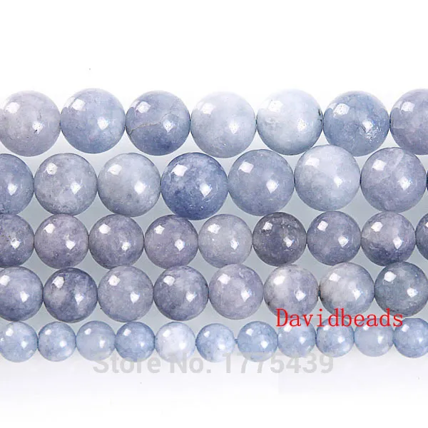 DHgate.com:8mm Natural Stone Angelite Round Loose Beads 16" Strand 6 8 10MM Pick Size For ...