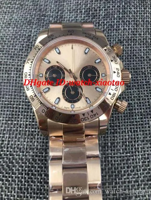 Hot Selling 5 Style Luxury Watches New Rose Gold Steel Bezel 40mm ...