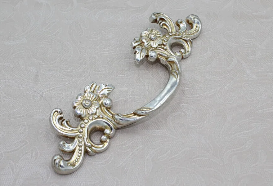Hole Space 45mm Kitchen Cabinet Handles Antique Silver Drawer Pulls ...