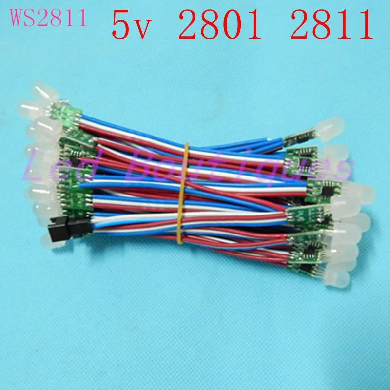 Addressable RGB LED Pixel String - WS2811/WS2801, 12mm Full Color ...