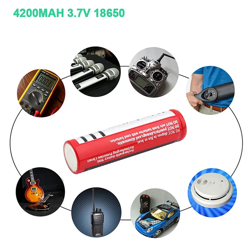 UltraFire 18650 4200mAh 3.7V Li Ion Rechargeable... From ...