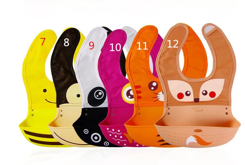 Creative Waterproof Silicone Baby Bibs With Cartoon Design Perfect For ...