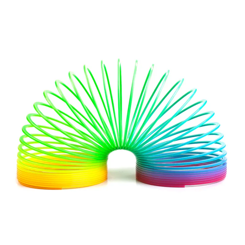 Rainbow Slinky Magic Circle Taiwan Color, Stress Relieving Childrens ...