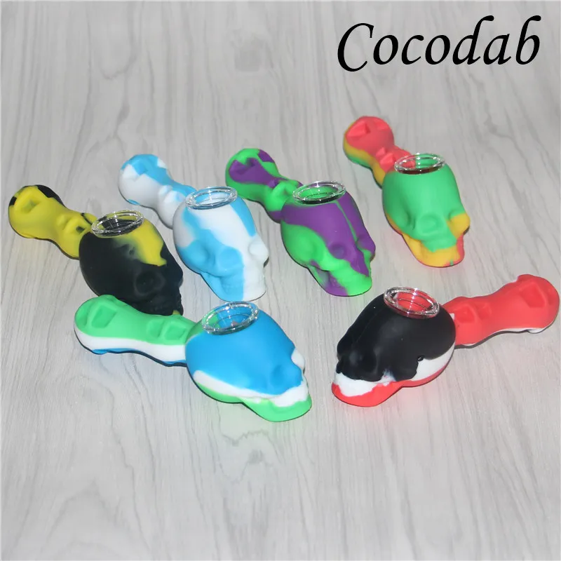 4 Silicone Dabber Pipes Beaker Bongs, Silicon Handpipe Waterpipes Oil ...
