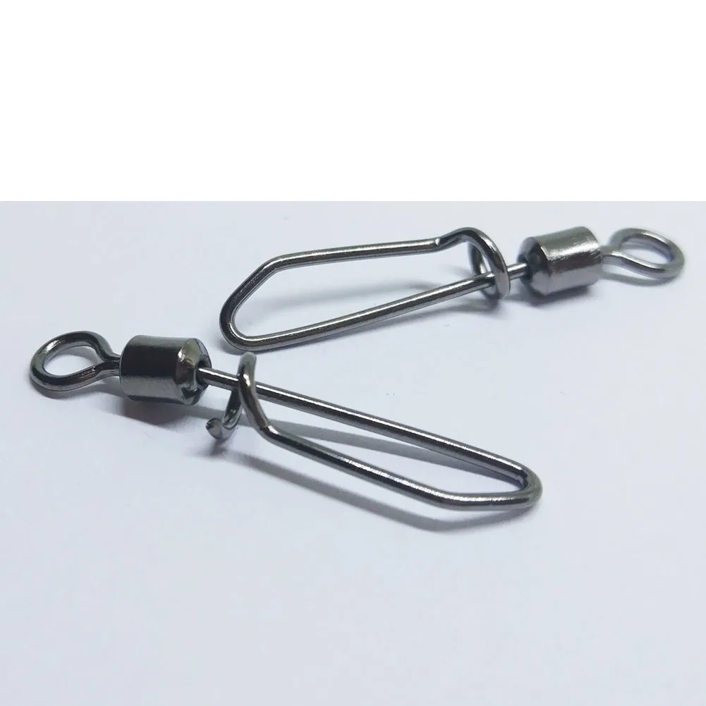 200-Piece Fishing Swivels Snap Set - Stainless Steel Rolling Swivels ...