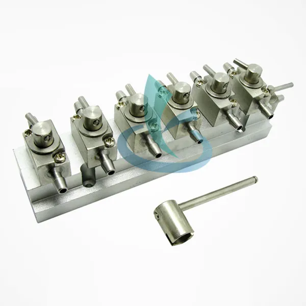 Flatbed UV Solvent Printer 3 Way Aluminum Manual Clean Valve Set 6 ...