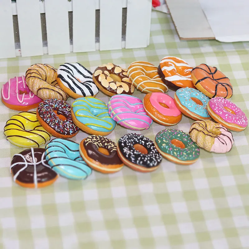 European Donuts Doughnut Strawberry Chocolate Cookies Fridge Magnets ...