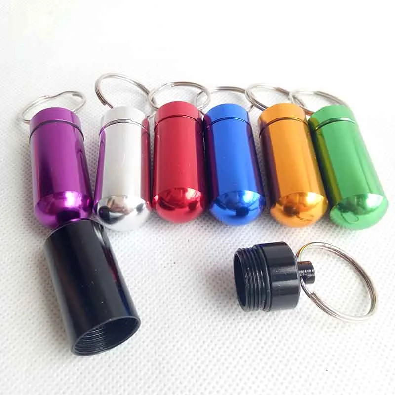 Waterproof Round Aluminum Pill Case The Lunch Box With Bottle Holder ...