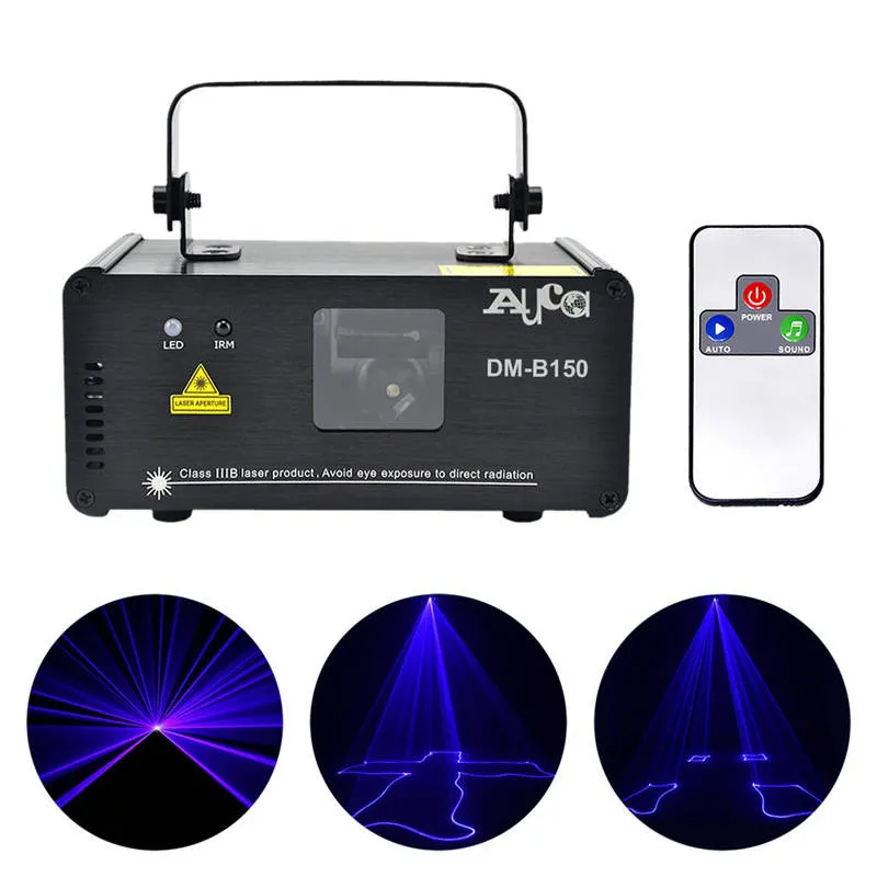 Mini Portable 8 Channel DMX 150mW Blue Laser Scanner Effect Stage ...