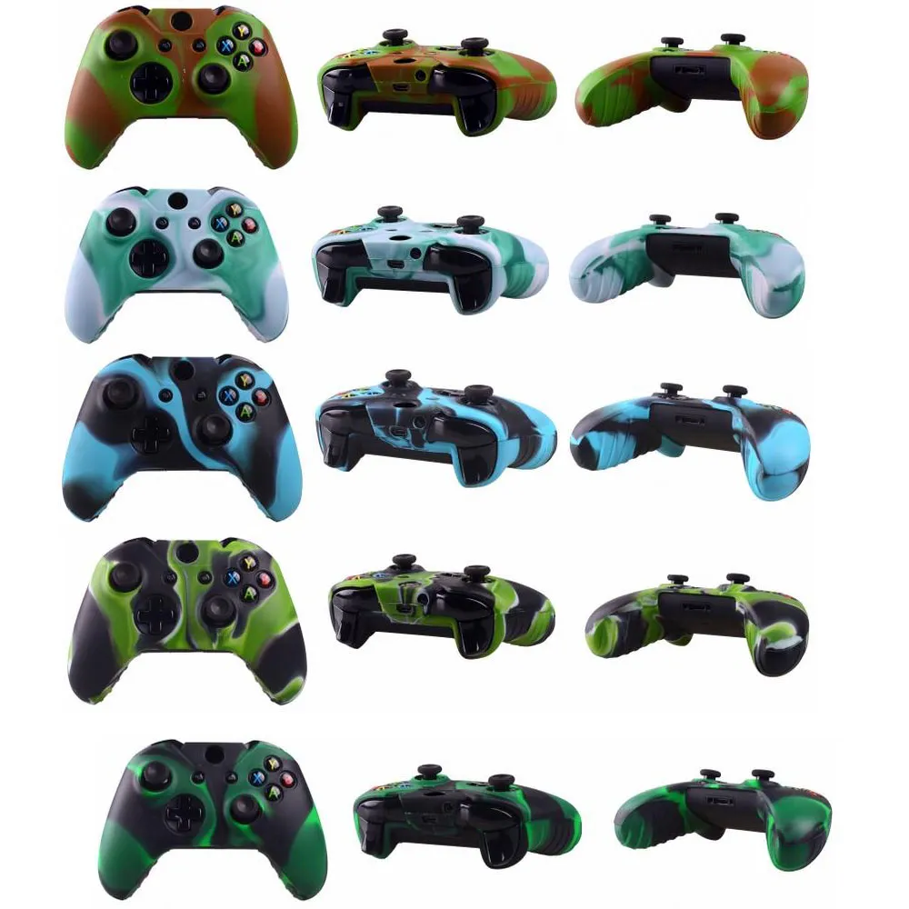 Camo Camouflage Silicone Soft Case For Xbox One Controller Anti Skid ...
