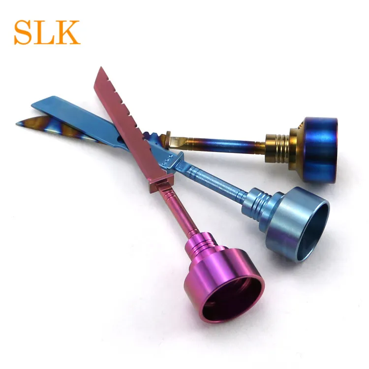 Titanium Dab Nail With Carb Cap & Dab Tool 14mm/18mm, GR2 Titanium, Mix ...