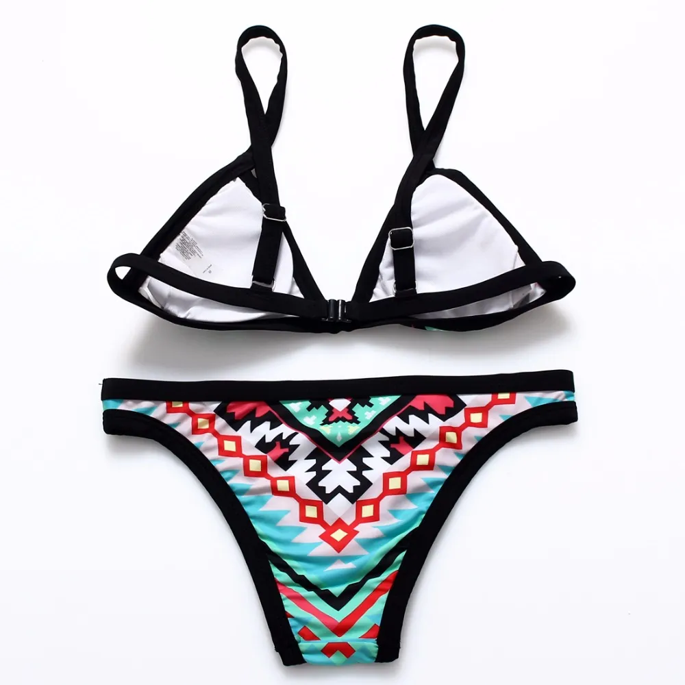 New Design Retro Bikini Set Simple Model Brazilian Sexy Printing ...