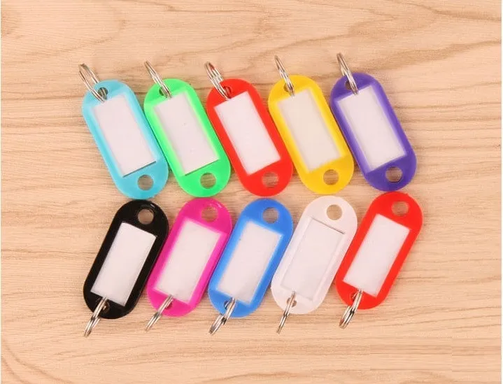 Color Key Licensing PP Plastic Key Chain Plate Classification Remember ...
