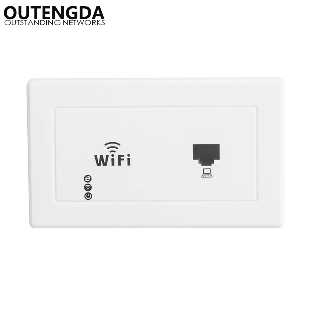 DHgate.com:300Mbps 118 120 type In-Wall Wireless AP for el Domitory ...