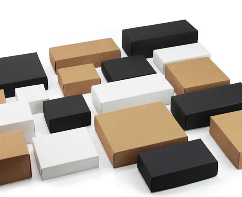 10 size kraft gift boxes blank carton paper gift boxes for gift ...