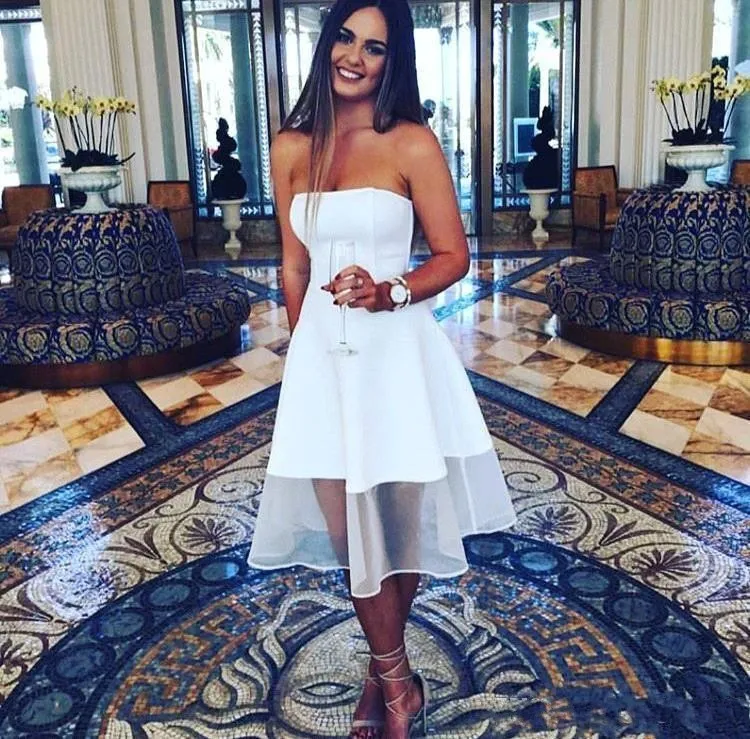 DHgate.com:Satin and Tulle A-Line Cocktail Dress for Prom or Homecoming ...