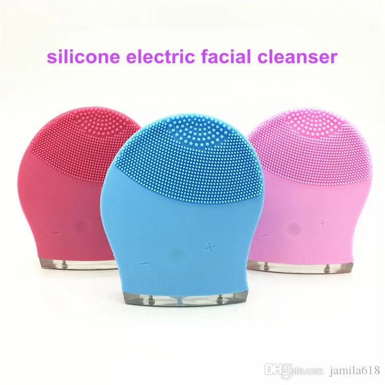 Pore Cleanser Tool Waterproof Silicone Electric Face Scrub Brush For ...