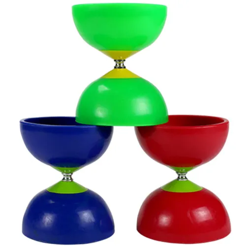 Professional Diabolo Bearing Set: Durable Plastic Red And Blue Kongzhu ...