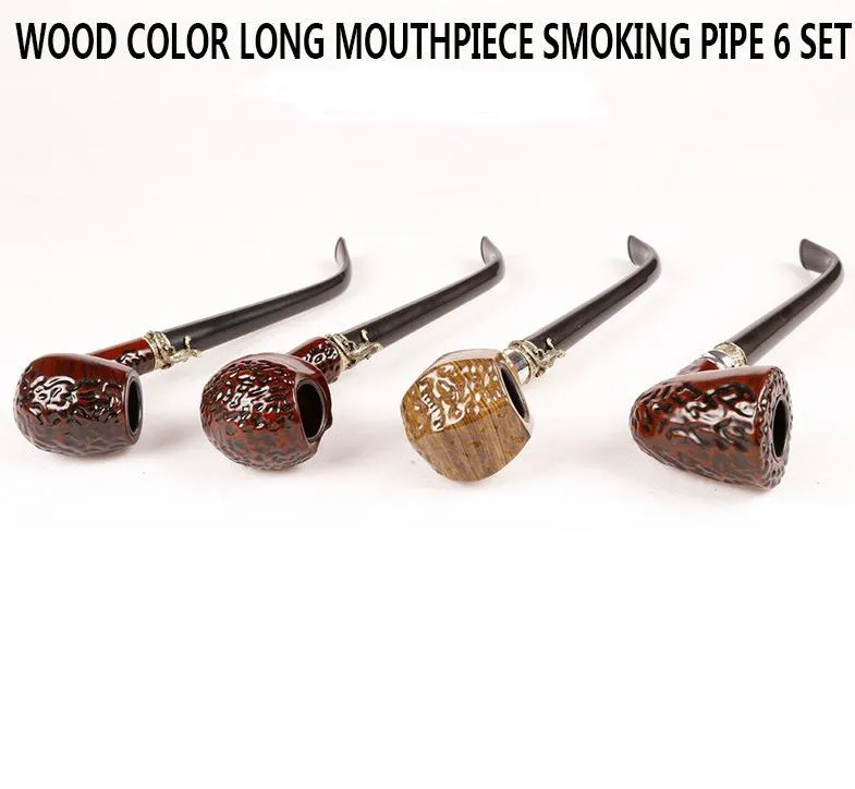 Long Wood Pipes: Handcrafted Smoking Pipe With Extended Mouthpiece ...